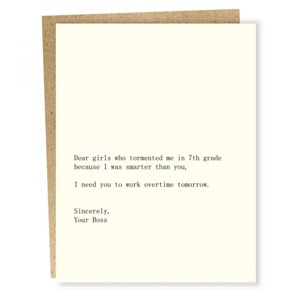 Girls Revenge Card – Craft Contemporary Shop