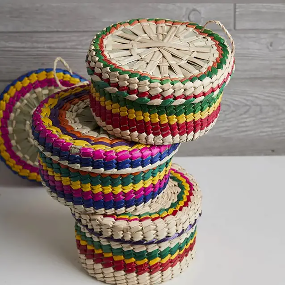 Mexican Woven Palm Tortilla Baskets – Craft Contemporary Shop