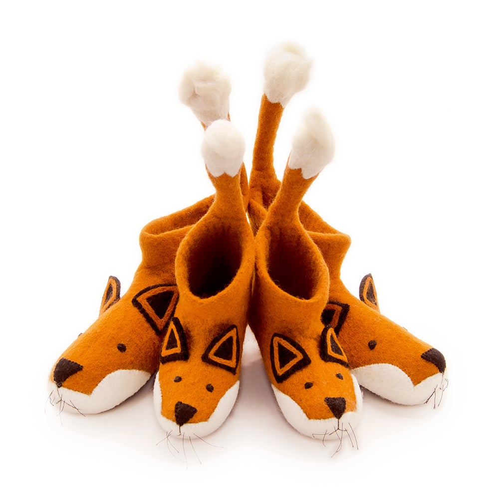 Felted Fox Slippers - Adult – Craft Contemporary Shop
