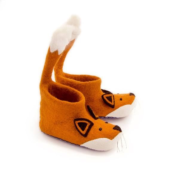 Felted Fox Slippers - Kids – Craft Contemporary Shop
